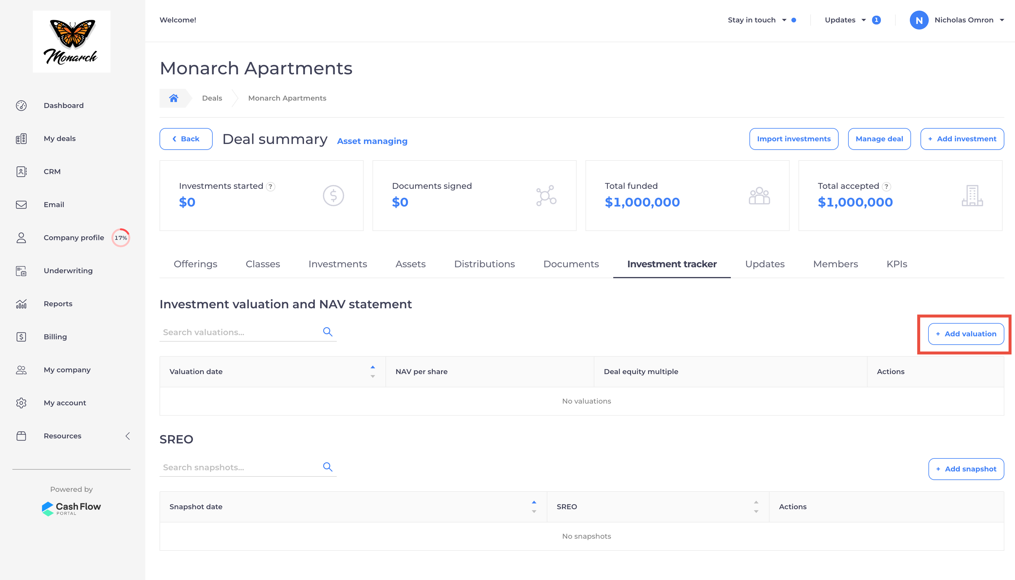 Fund administration: NAV statements – Cash Flow Portal